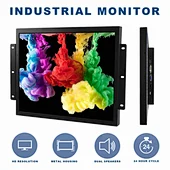 17" 1280x1024 Industrial Resistive Touch LCD Monitor HDMI VGA DVI Input ...